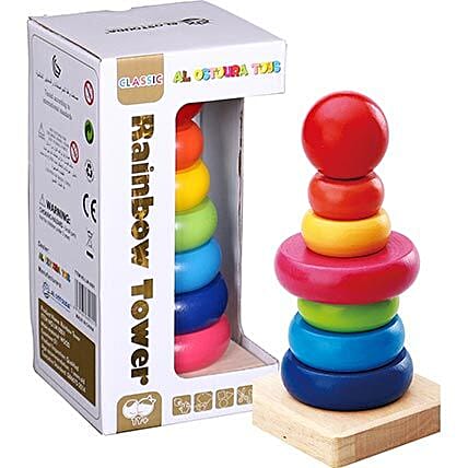 Online Rainbow Tower Toy Gift Delivery in UAE - FNP