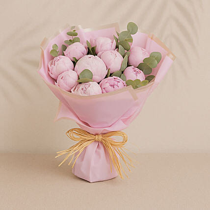 Online Precious Peonies Bouquet Gift Delivery in UAE - FNP