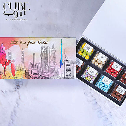 Online With Love From Dubai Mini 8 Assorted Candy Cubes Gift Box Gift ...