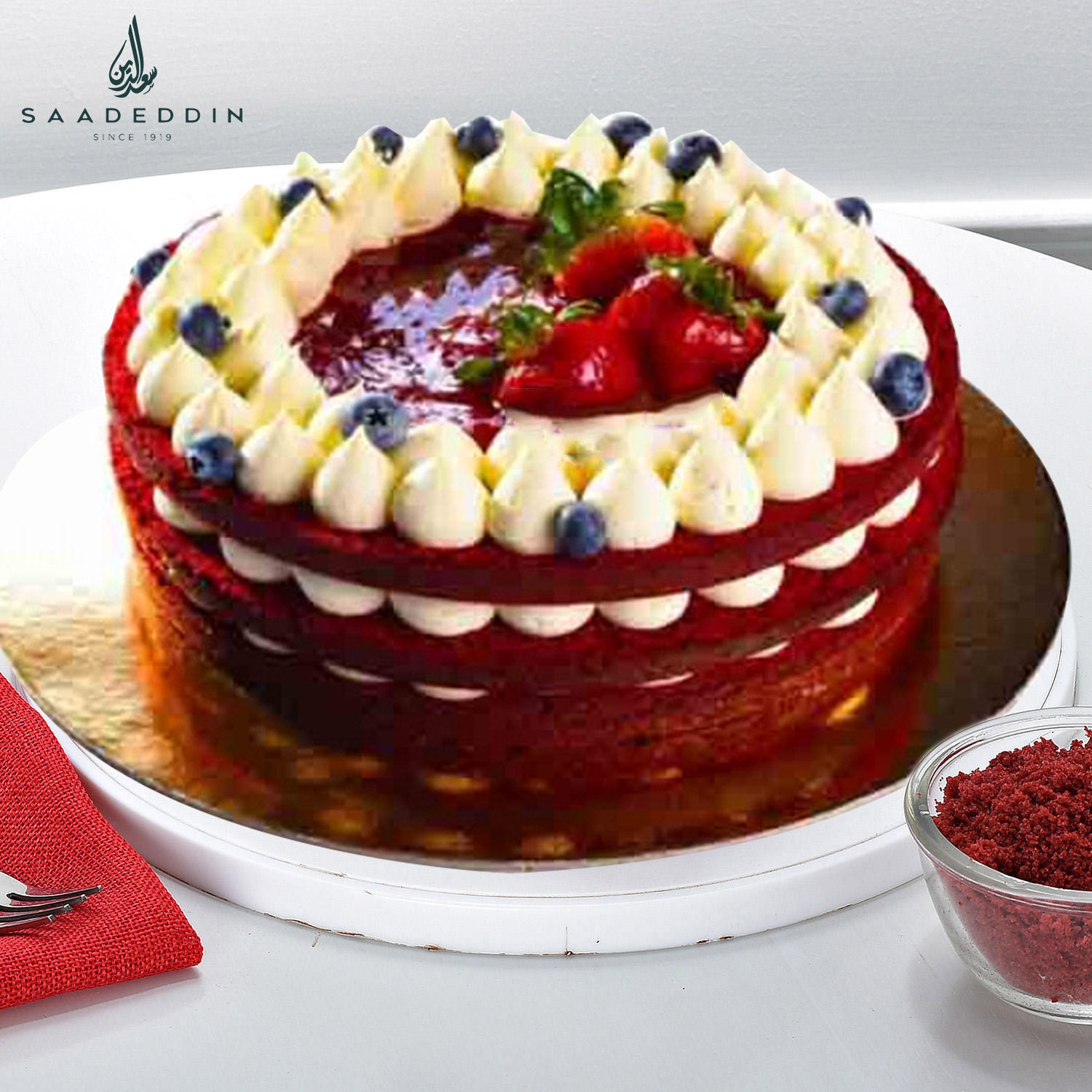 Online Red Forest Cake Gift Delivery in Saudi-arabia - FNP